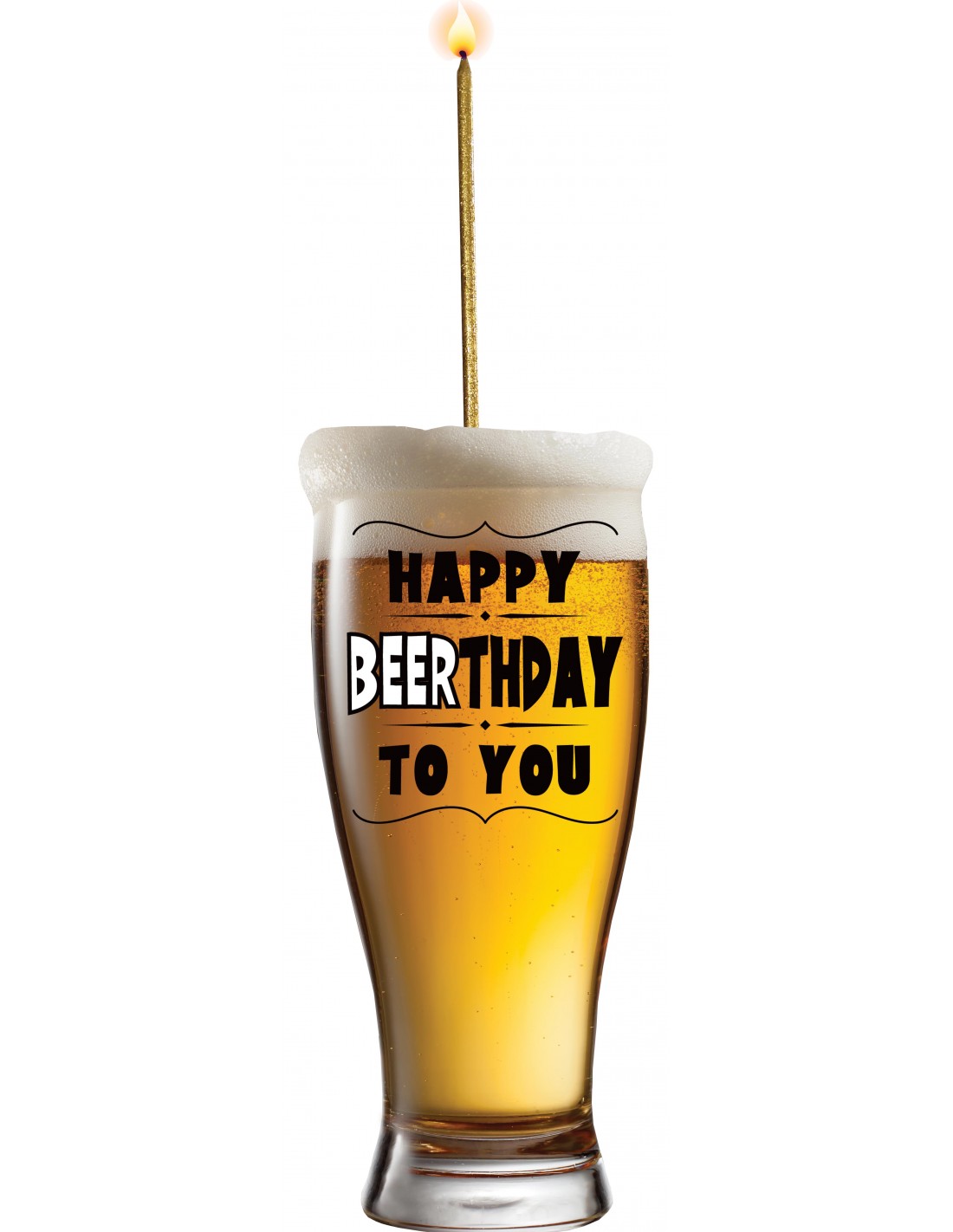 Bicchiere da birra per compleanno